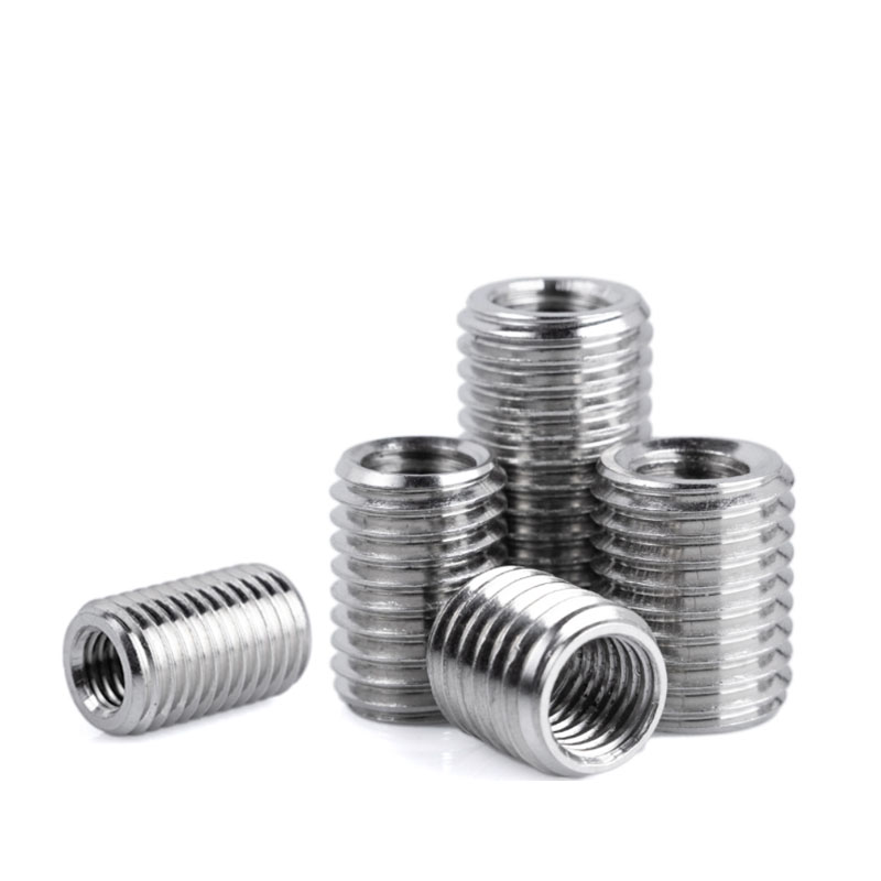 304 Stainless Steel Inside Outside Thread Adapter Screw Nuts Insert ...
