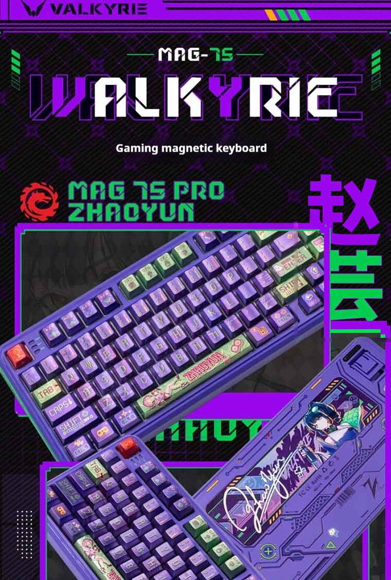 VALKYRIE VK MAG 75 gaming magnetic axis wired gaming keyboard, 8K ...