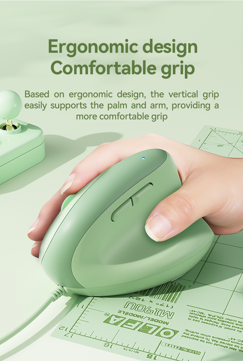 BOW Computer Vertical Mouse M190U Silent Ergonomic Mice 800 1200 2400 ...