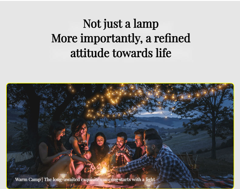 Upgraded outdoor multifunctional portable LED camping tent light TYPE-C ...