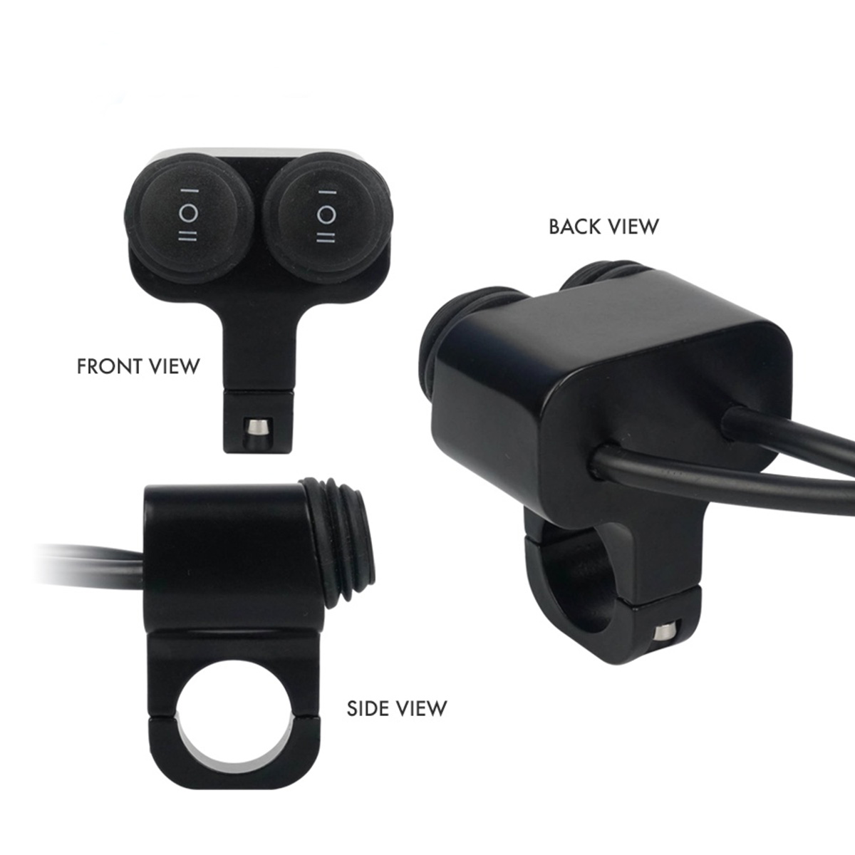 Mini Driving Light Switch Double Head Switch Waterproof | Shopee ...