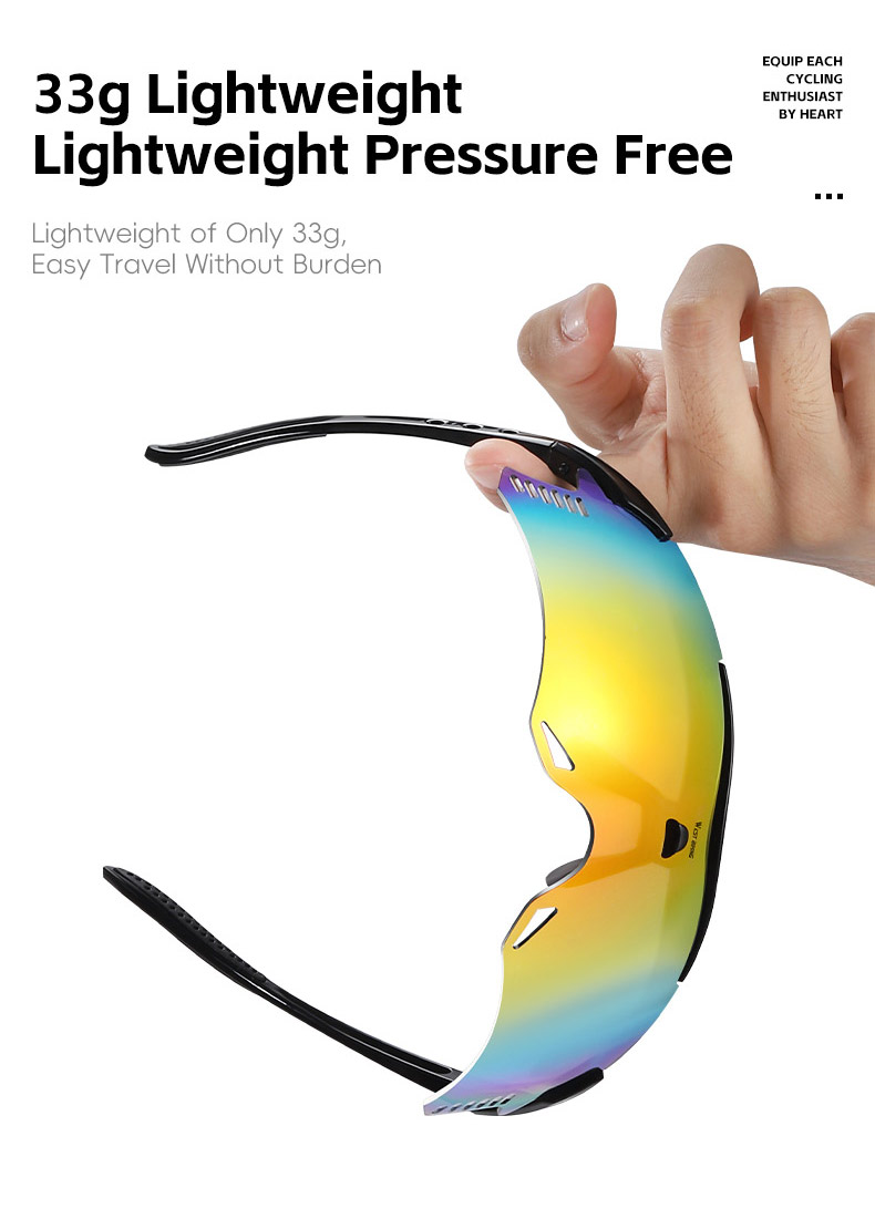 WEST BIKING Photochromic Cycling Glasses Colorful Bike Shades Anti-UV ...