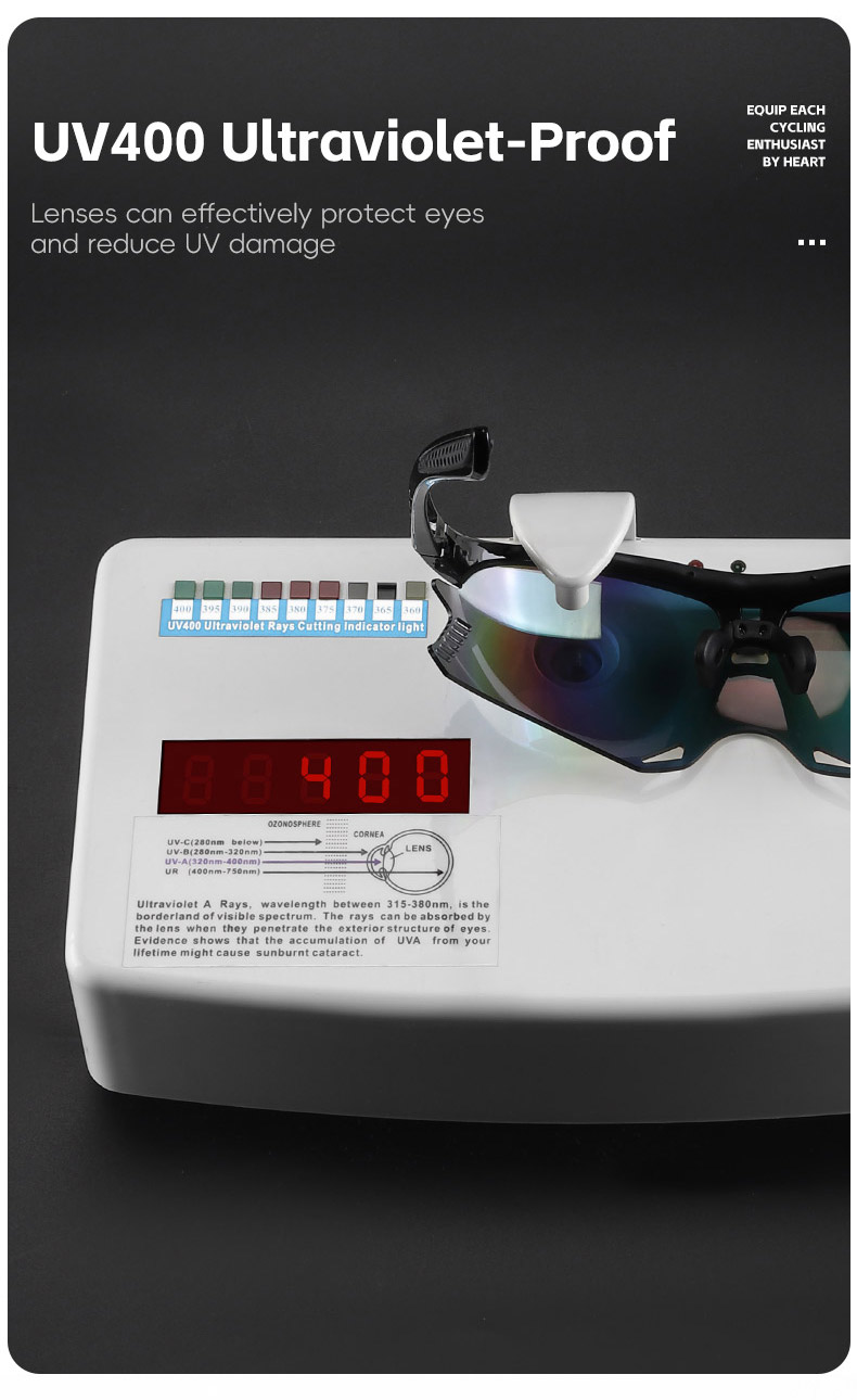 WEST BIKING Photochromic Cycling Glasses Colorful Bike Shades Anti-UV Bicycle Sunglasses High ...