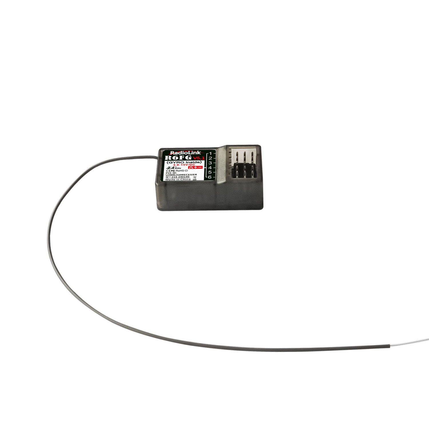 RADIOLINK R6FG 6CH 6 Channel RC Receiver 2.4G Radio System With Gyro ...