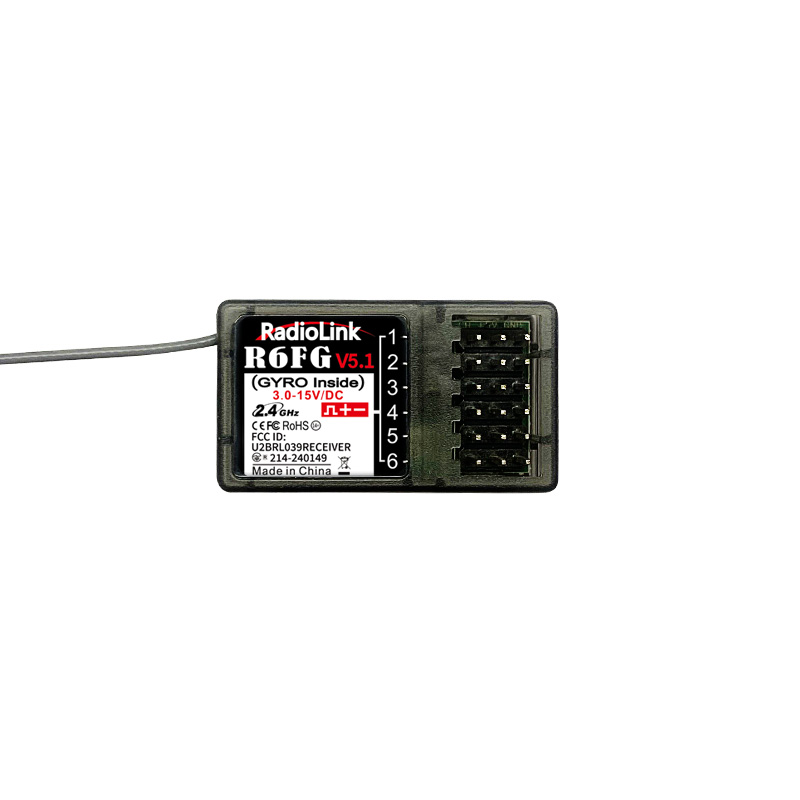 RADIOLINK R6FG 6CH 6 Channel With GyroRC Receiver 2.4G Radio System For ...