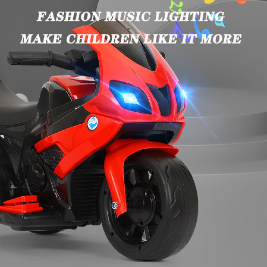 Rechargeable Children's Electric Motorcycle with Infant Seat - Three ...