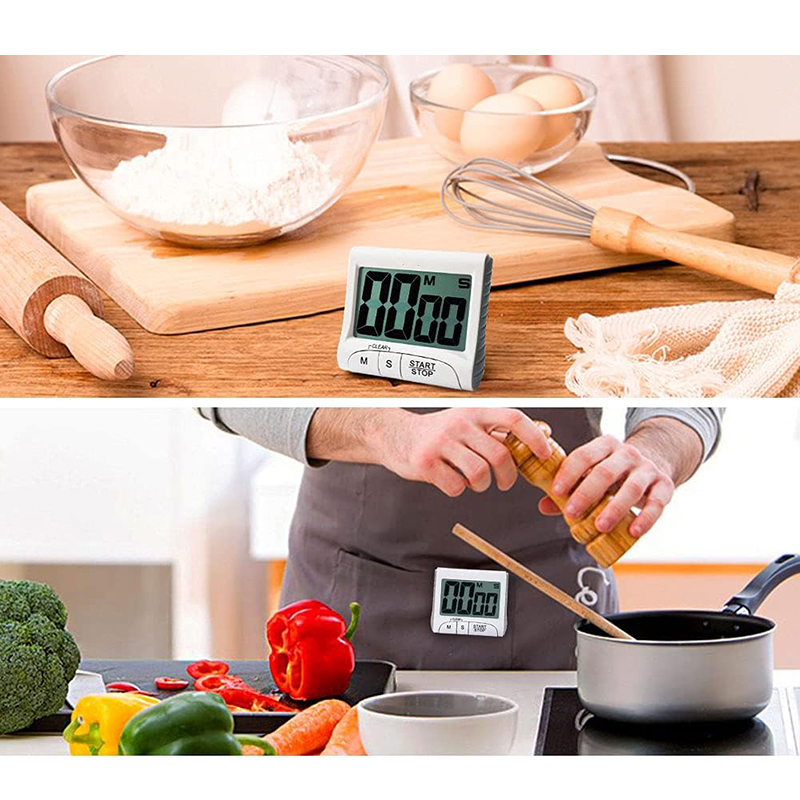 KIPRUN Digital Kitchen Timer, Stopwatch, Countdown Timer Clock, Large ...
