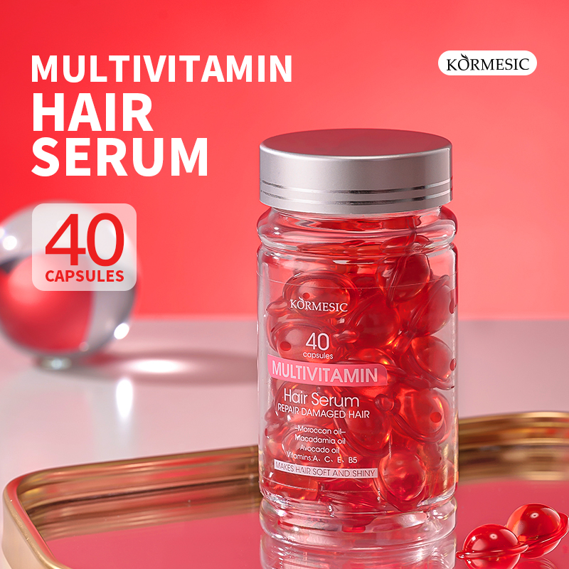 KORMESIC No Rinse hair oil serum hair vitamins capsule hair oil serum anti frizzy for dry and ...