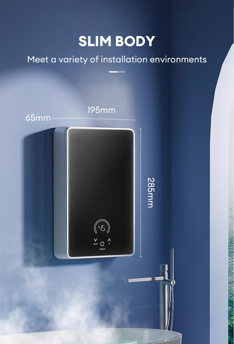 KEVE 6500W Hot Shower Heater Inverter Water Heater Shower for Bathroom ...