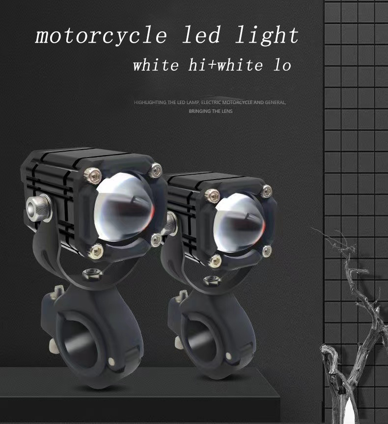 2pcs Universal Motorcycles Headlight Fog Light Led Auxiliary Driving Lamp For 1200GS R1250GS ADV ...