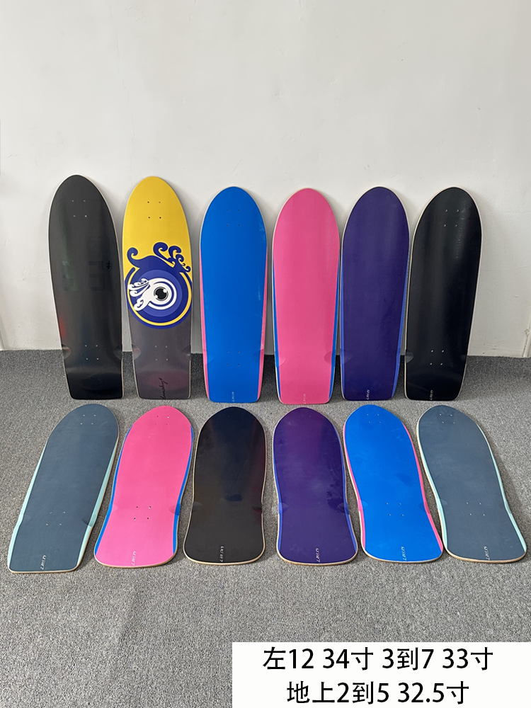 pro surfskate deck skateboard deck 28inch 30inch 31inch 33 inch 32 ...