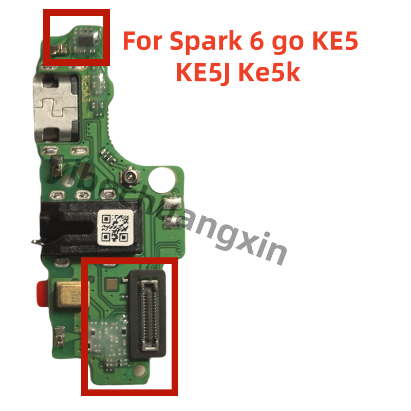 For Tecno Spark 6 go KE5 KE5J Ke5k USB Dock Charging Port Charger Board ...