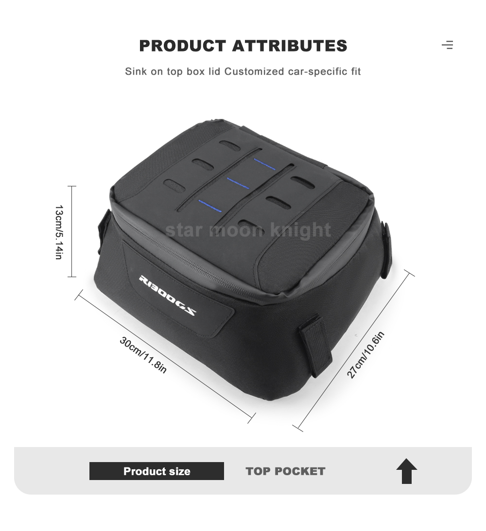 Motorcycle Vario Top Case Bag For BMW R1300GS R1300 R 1300 GS Top Box ...