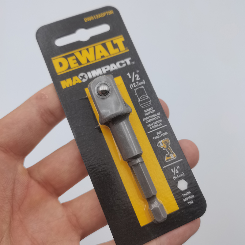 DEWALT DWA38ADPTMI DWA12ADPTMI Square Adapter 1/4" TO 1/2" 3/8" Impact ...