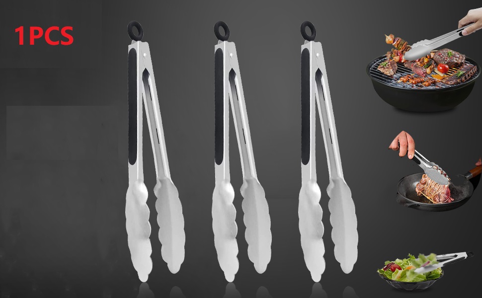 Small Stainless Steel Serving Tongs 7-Inch Mini Food Tongs （1 pack ...