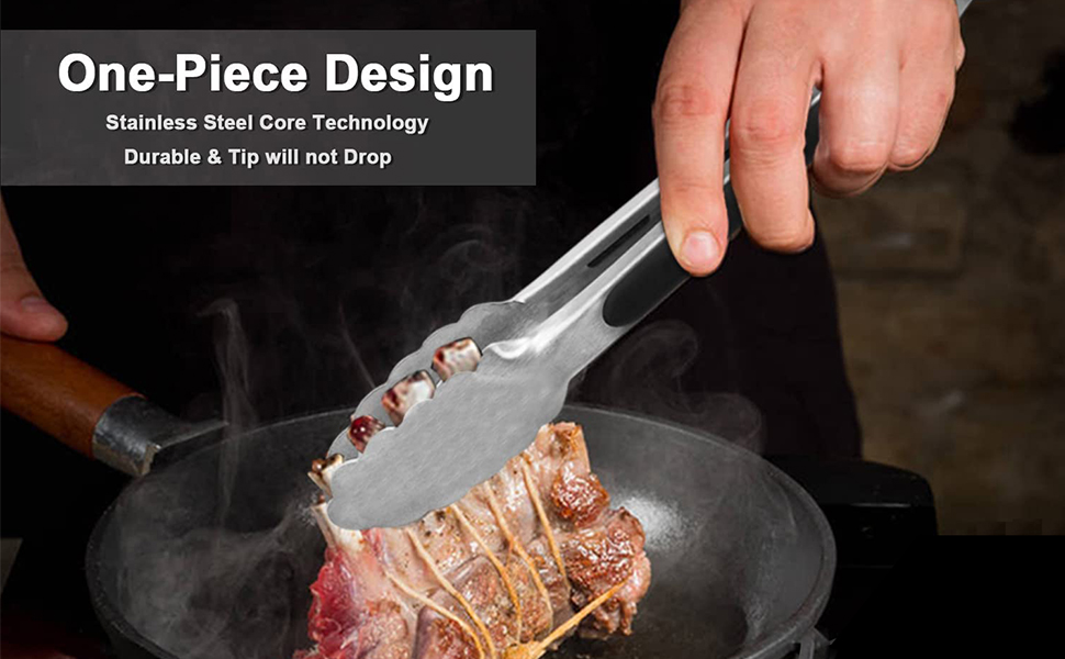 Small Stainless Steel Serving Tongs 7-Inch Mini Food Tongs （1 pack ...