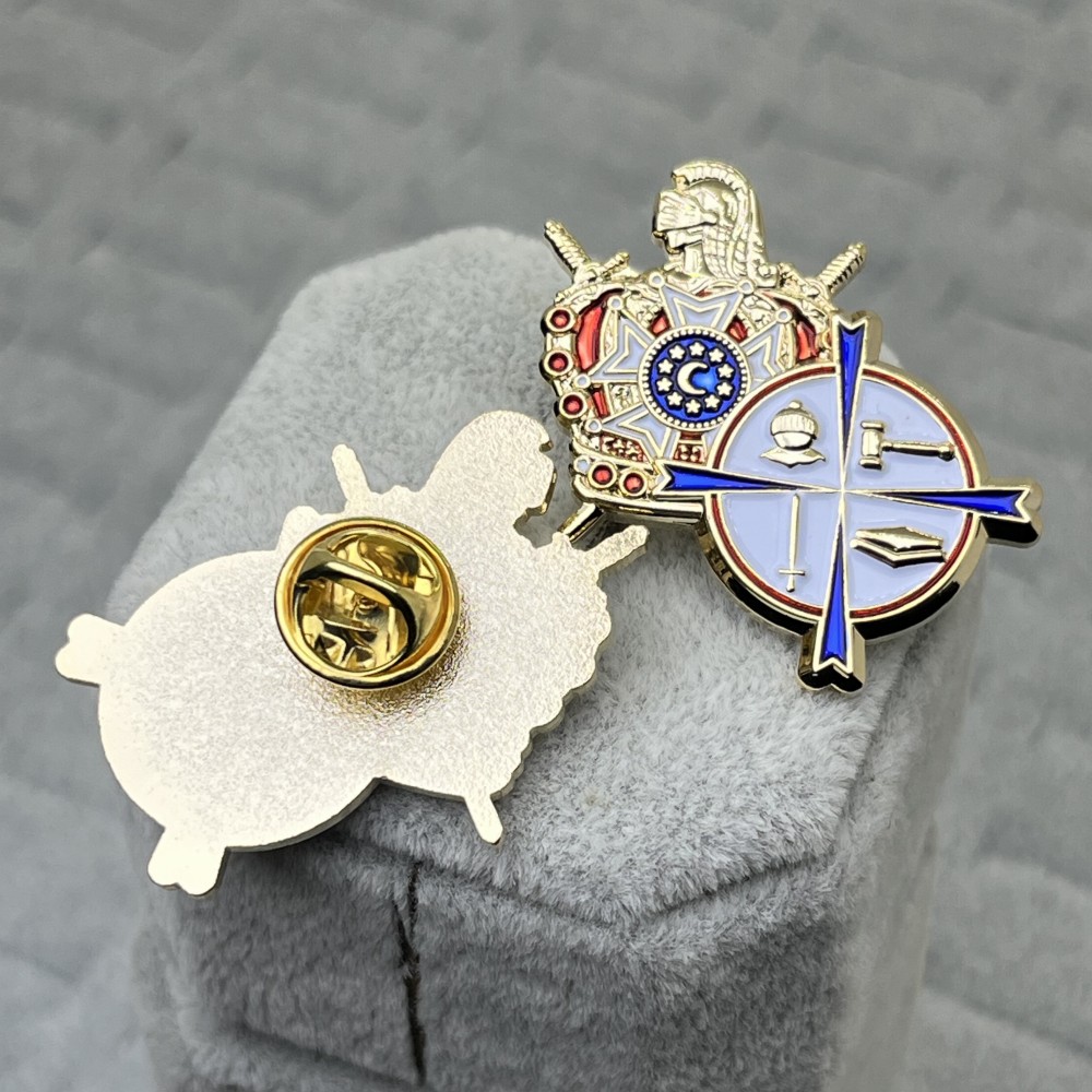 Fashion Accessories Demolay Enamel Gold Plated Lapel Pin Collar Pin ...