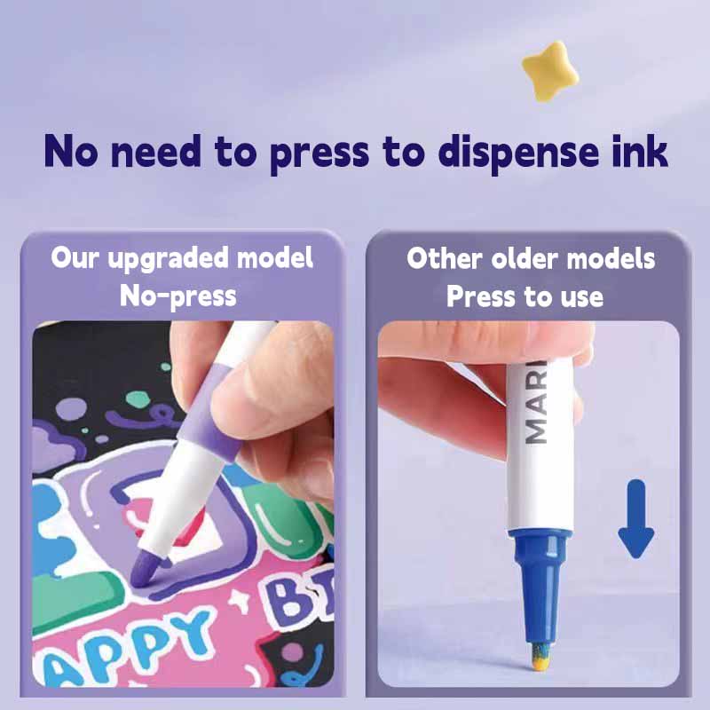 Colorful Acrylic Marker 12/24/36/48/60/80 Colors Waterproof Marker ...