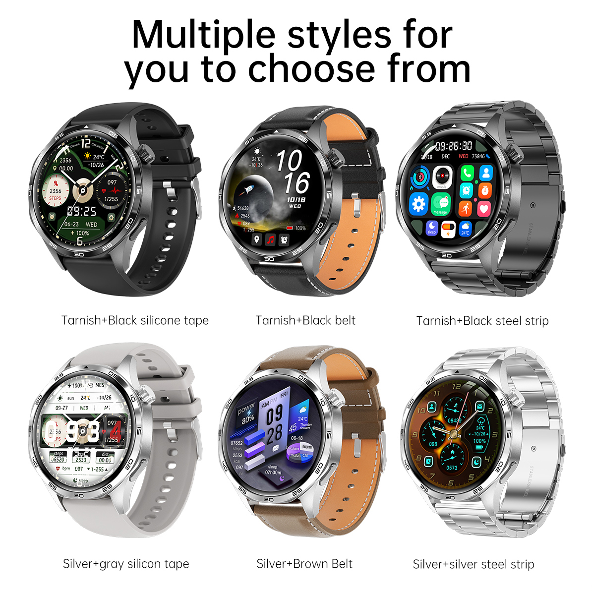 2024 New Watch GT5 Pro Smart Watch 1.53Inch HD AMOLED Screen NFC GPS ...