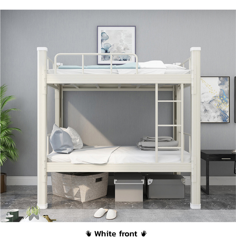 Bunk bed High and low bed Iron frame bed Apartment bed Household simple ...