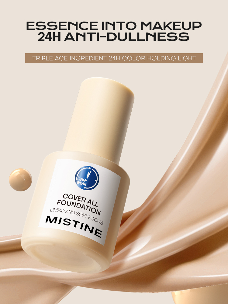 MISTINE NEW VERSION Liquid Foundation Oil Control Skin Care Base Makeup ...