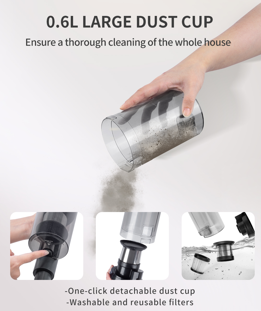 Simplus Cordless Vacuum Cleaner Household Handheld 2 in 1 Vacuum ...