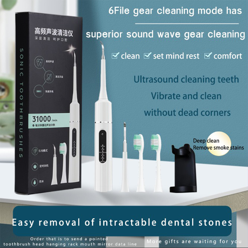 INSMART Electric Toothbrush Electric Tooth Scrubber Removes Stains on ...