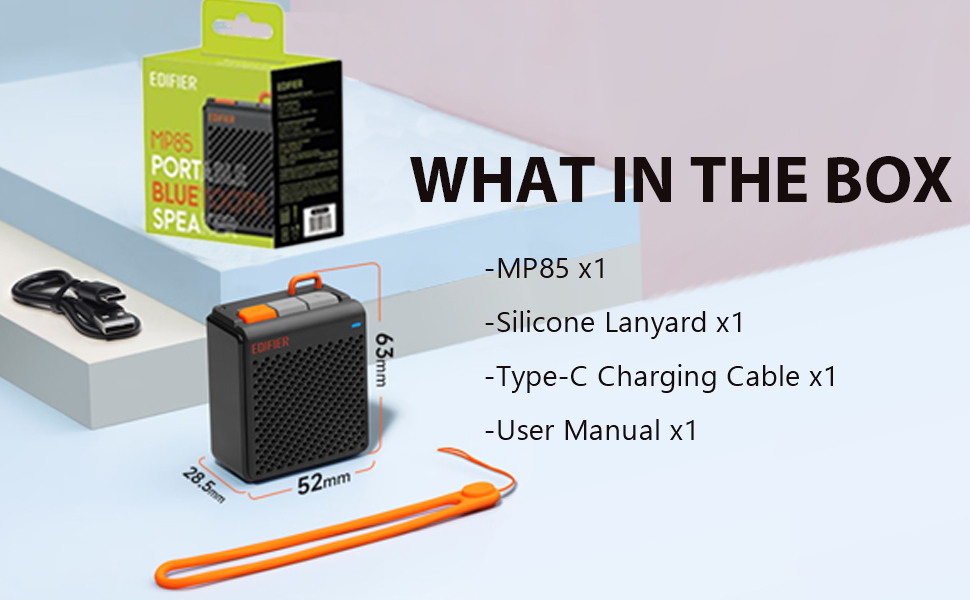 Edifier M0 Mini Bluetooth Speaker, Portable Speakers with Bluetooth V5 ...