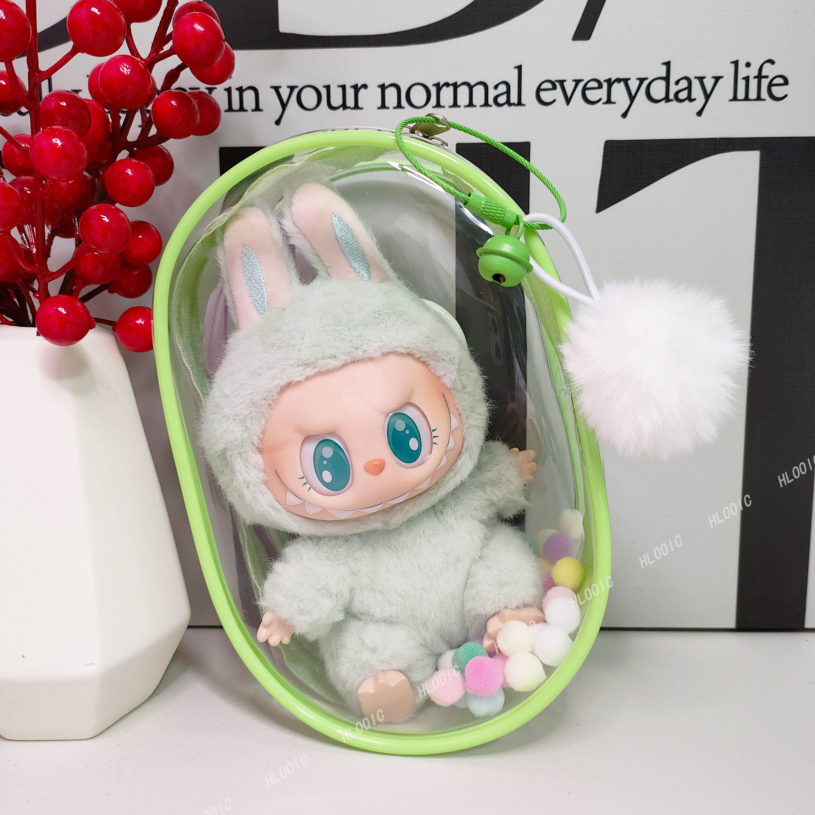 15cm 17cm labubu V1 V2 V3 Outing Bag for DIMOO WORLD Liila Bao-ao ...