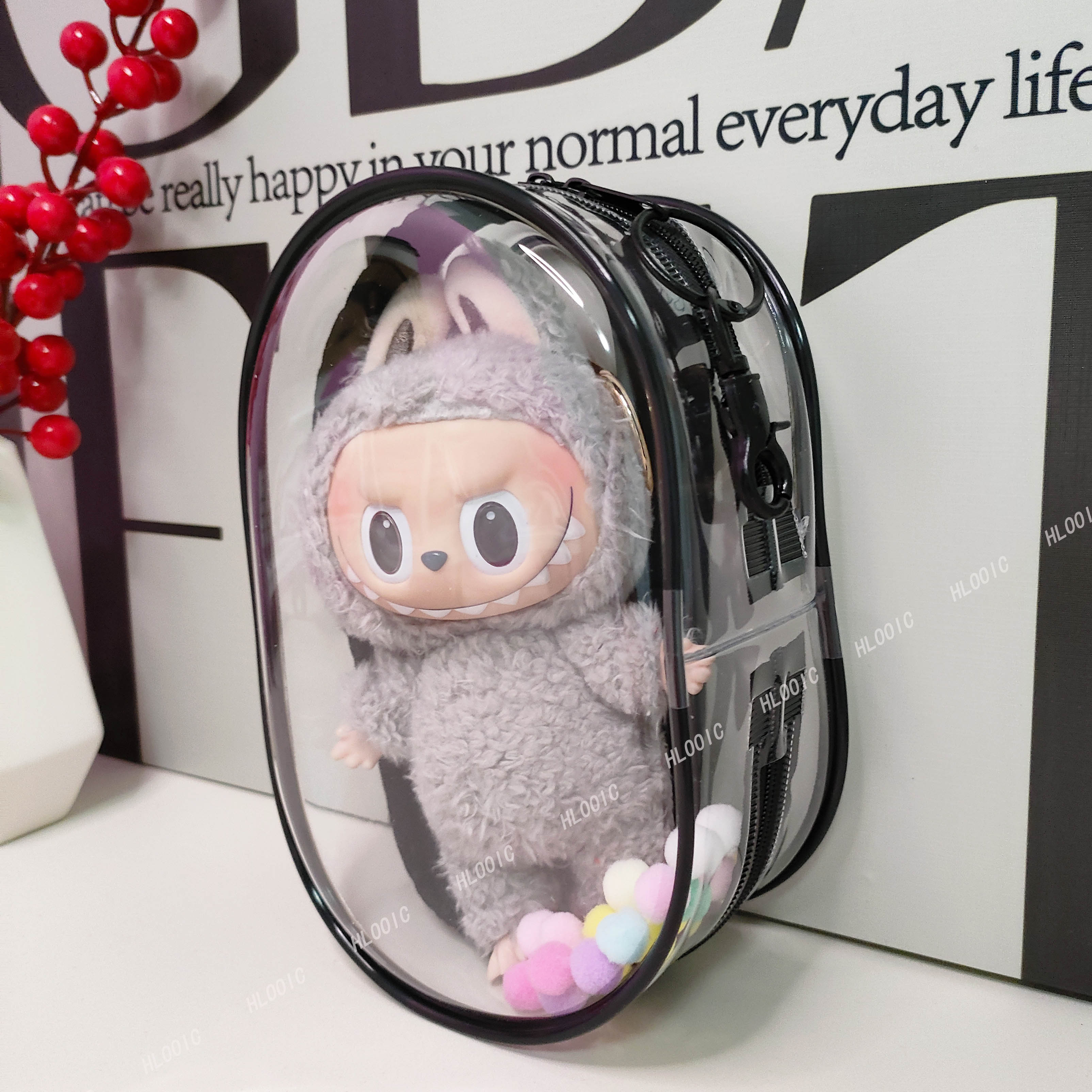 15cm 17cm labubu V1 V2 V3 Outing Bag for DIMOO WORLD Liila Bao-ao ...