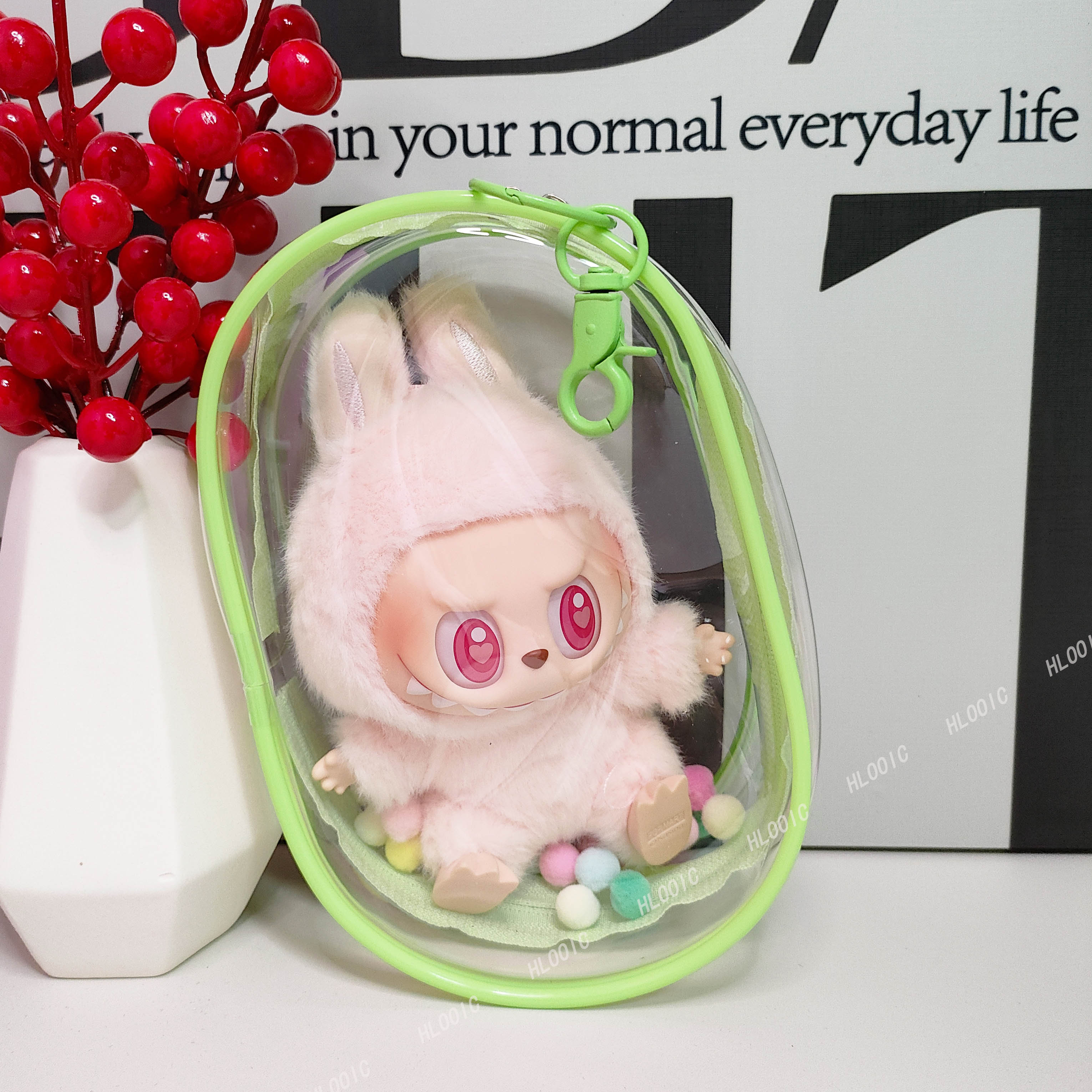 15cm 17cm Labubu V1 V2 Outdoor Bag for Labubu Macaron Liila Upset Duck ...