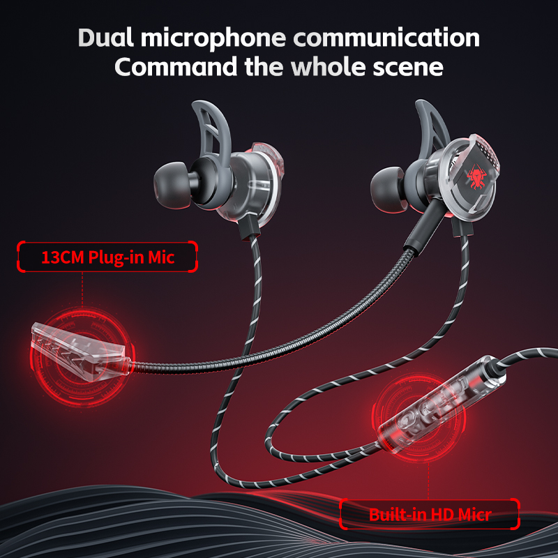 PLEXTONE RX3 Mercury Gaming Earphone In-ear Gaming Headset with HD 13CM ...