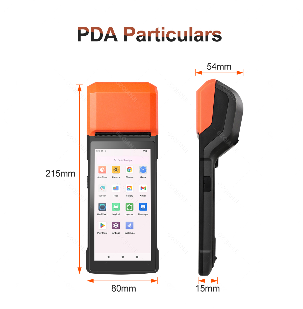 New 4G Wireless Wifi BT Handheld PDA Printers Android 13 POS Terminal ...