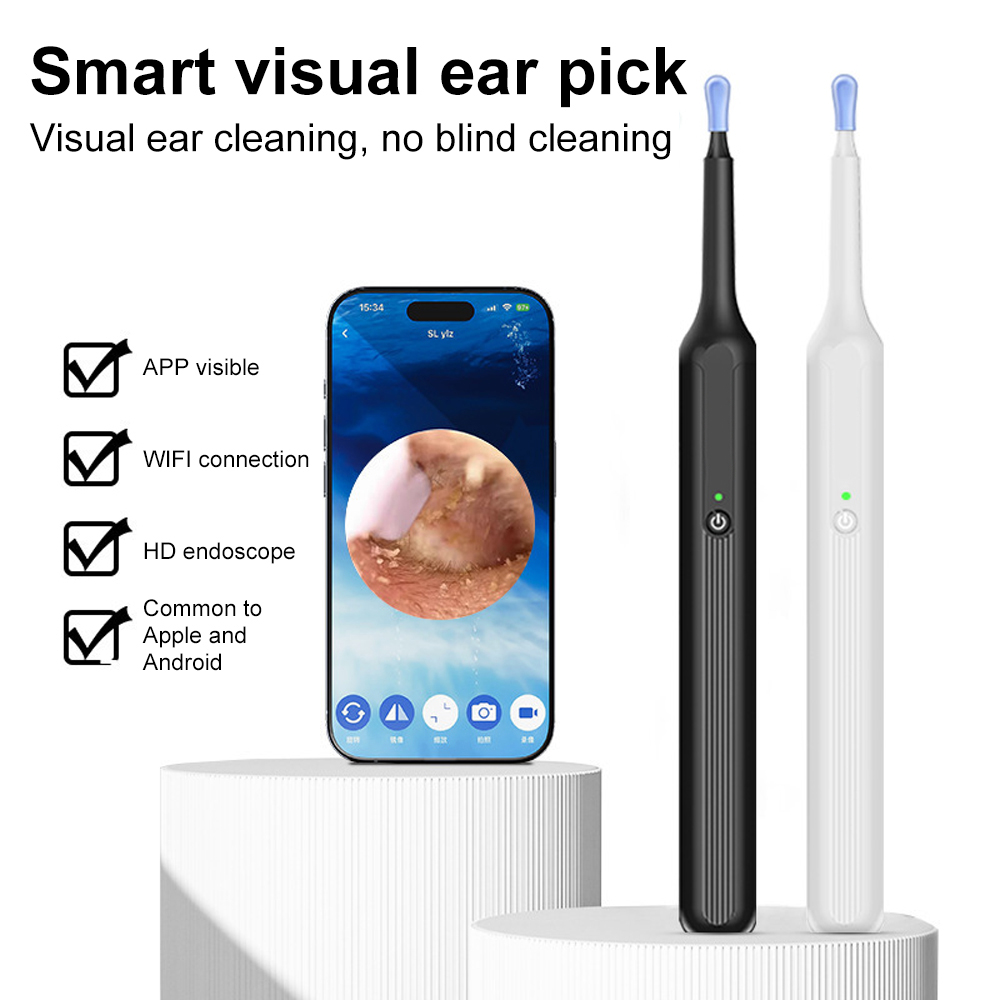 INSMART Wireless WiFi Ear Cleaner Intelligent Ear Pick with Camera ...