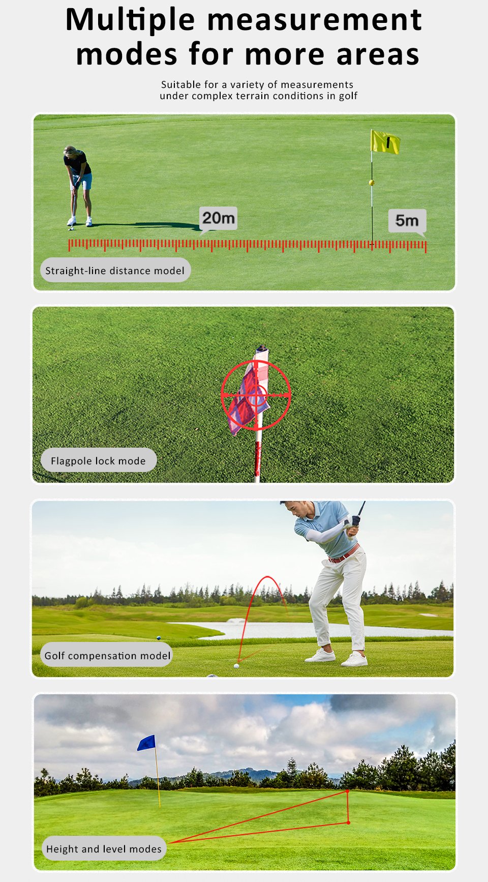 Golf Laser Range Finder 500M/700M/1000M Monocular Telescope Rangefinder ...