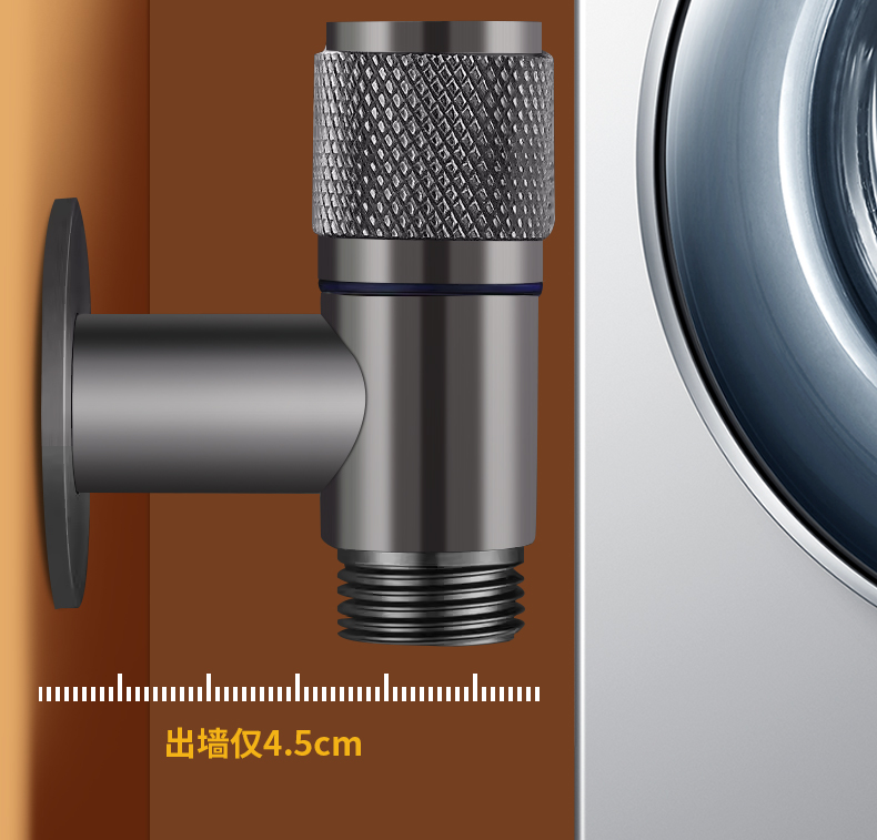 One-in-two-out Angle valve three-way water valve Washing machine faucet ...