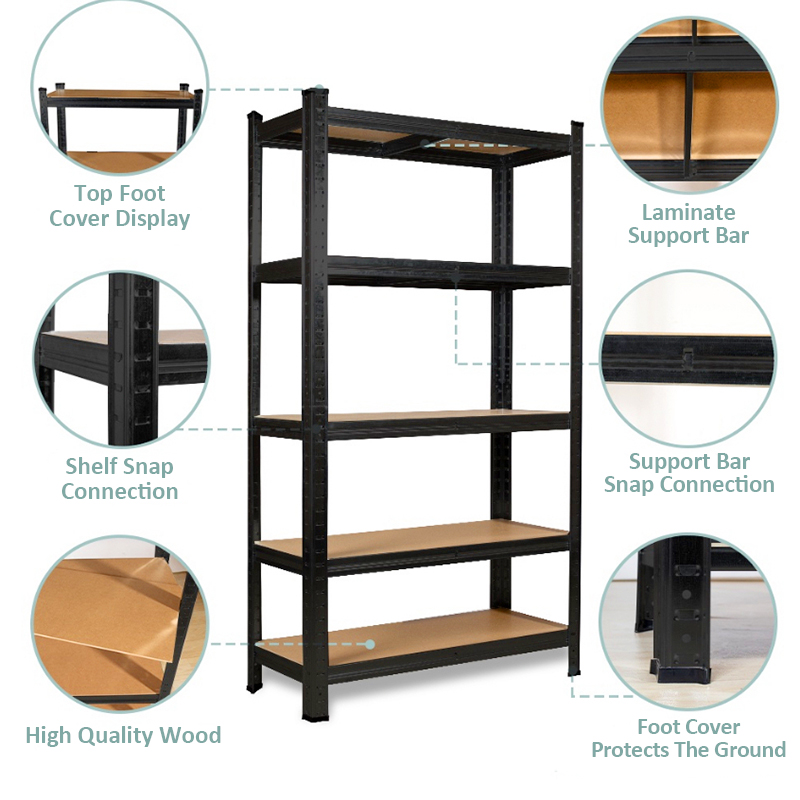 iSPECLE 3/5/6 Tiers Steel Shelf Layer Shelving Storage Shelf Metal ...