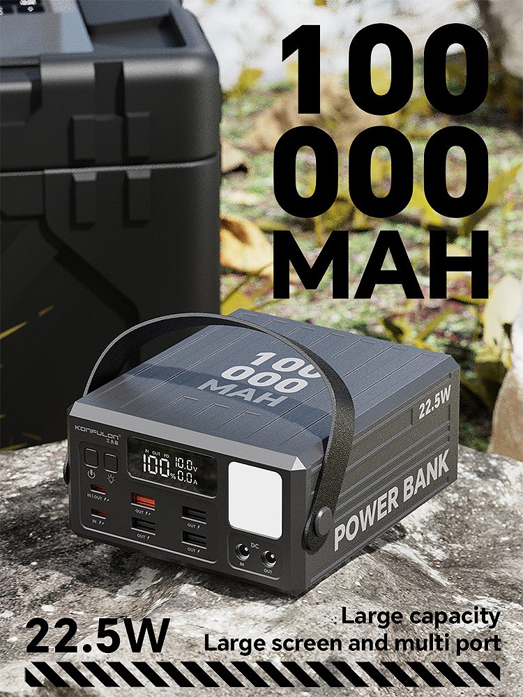 SOARFLY XP42 100000mAh PowerBank PD 20W+22.5W 8 PORTS Ultra-Large ...