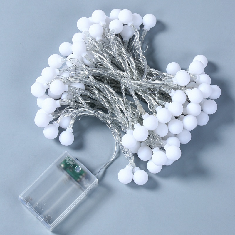 1.5/3/6/10M LED Ball String Lights Globe Waterproof Fairy Lights Warm ...
