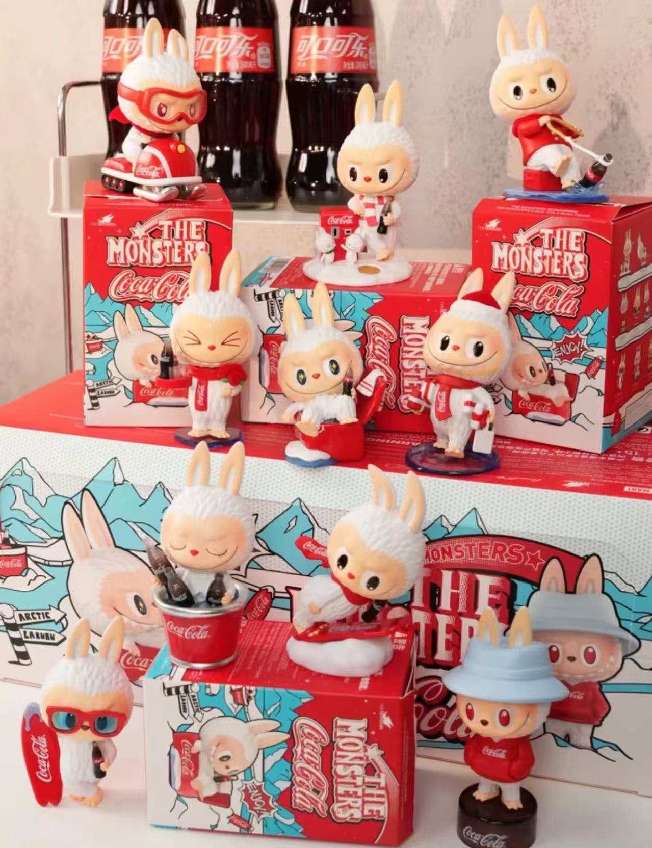P POPMART LABUBU Coca-Cola Series Mystery Box Pendant Ornaments Figure ...