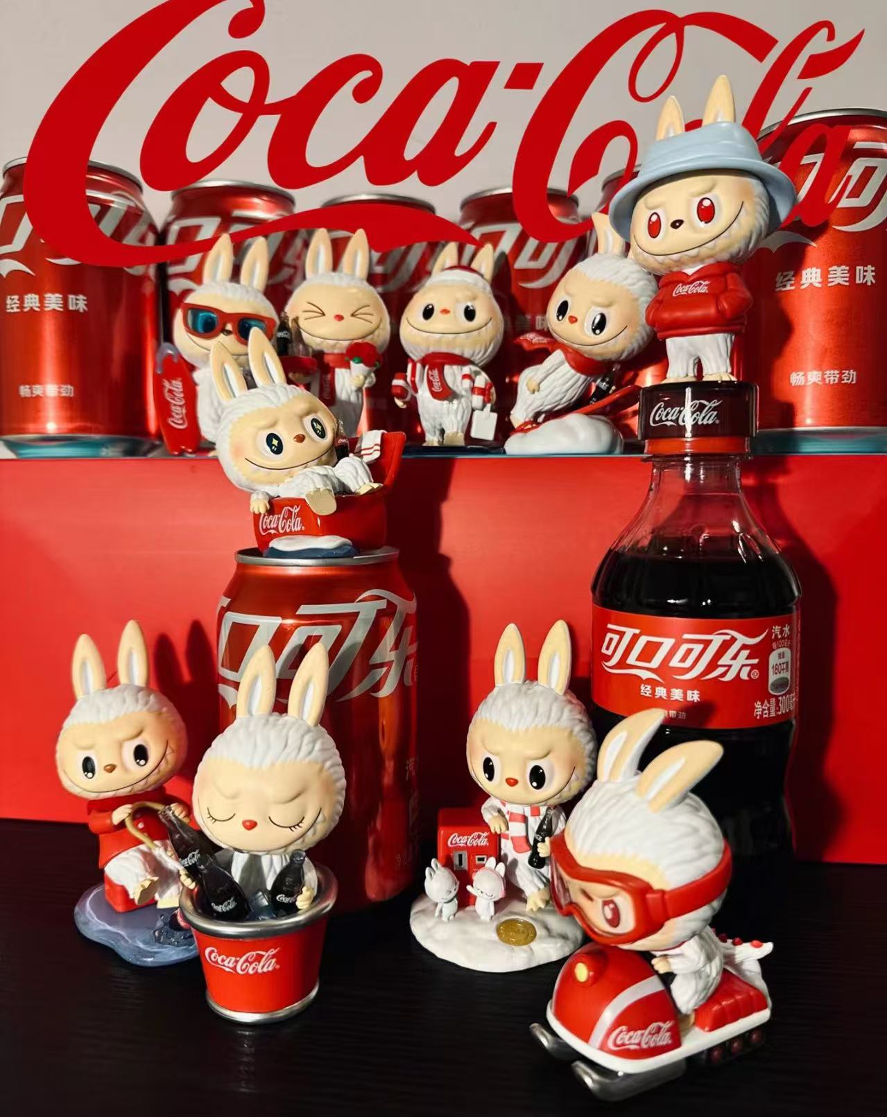 P POPMART LABUBU Coca-Cola Series Mystery Box Pendant Ornaments Figure ...