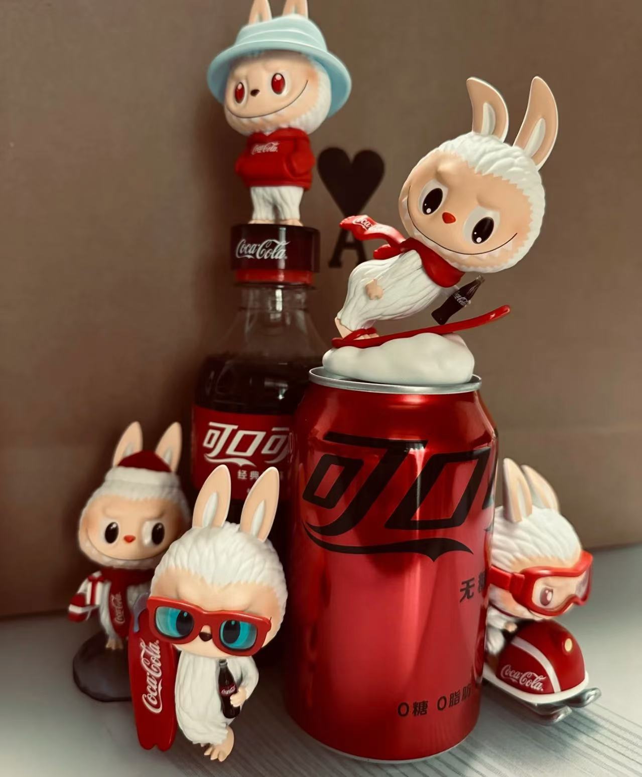 P POPMART LABUBU Coca-Cola Series Mystery Box Pendant Ornaments Figure ...