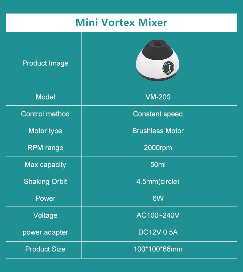 JOANLAB Mini Vortex Mixer Laboratory Shaker Tattoo Pigment Nail Polish ...