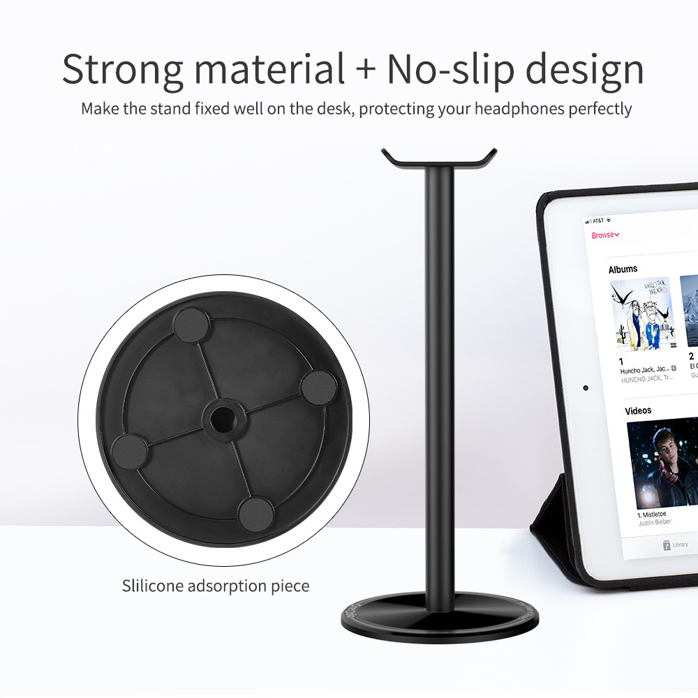 EKSA Headphones Stand Universal Detachable Aluminum Alloy Gaming ...