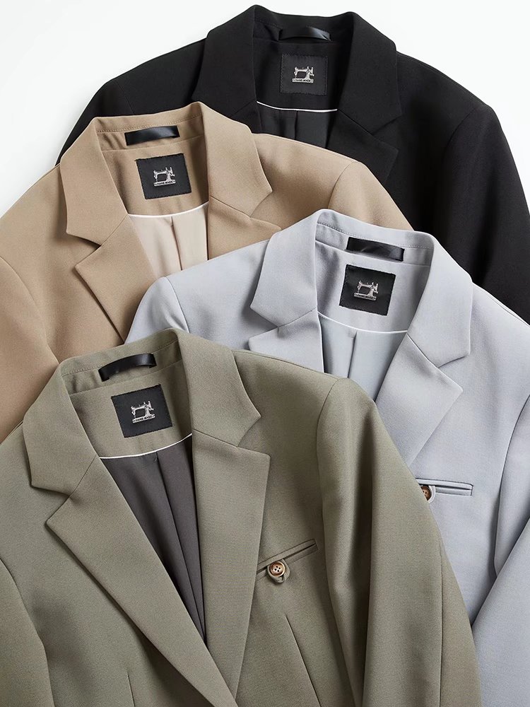 (Two piece suit with suit jacket and pants) Spring and Autumn high-end ...