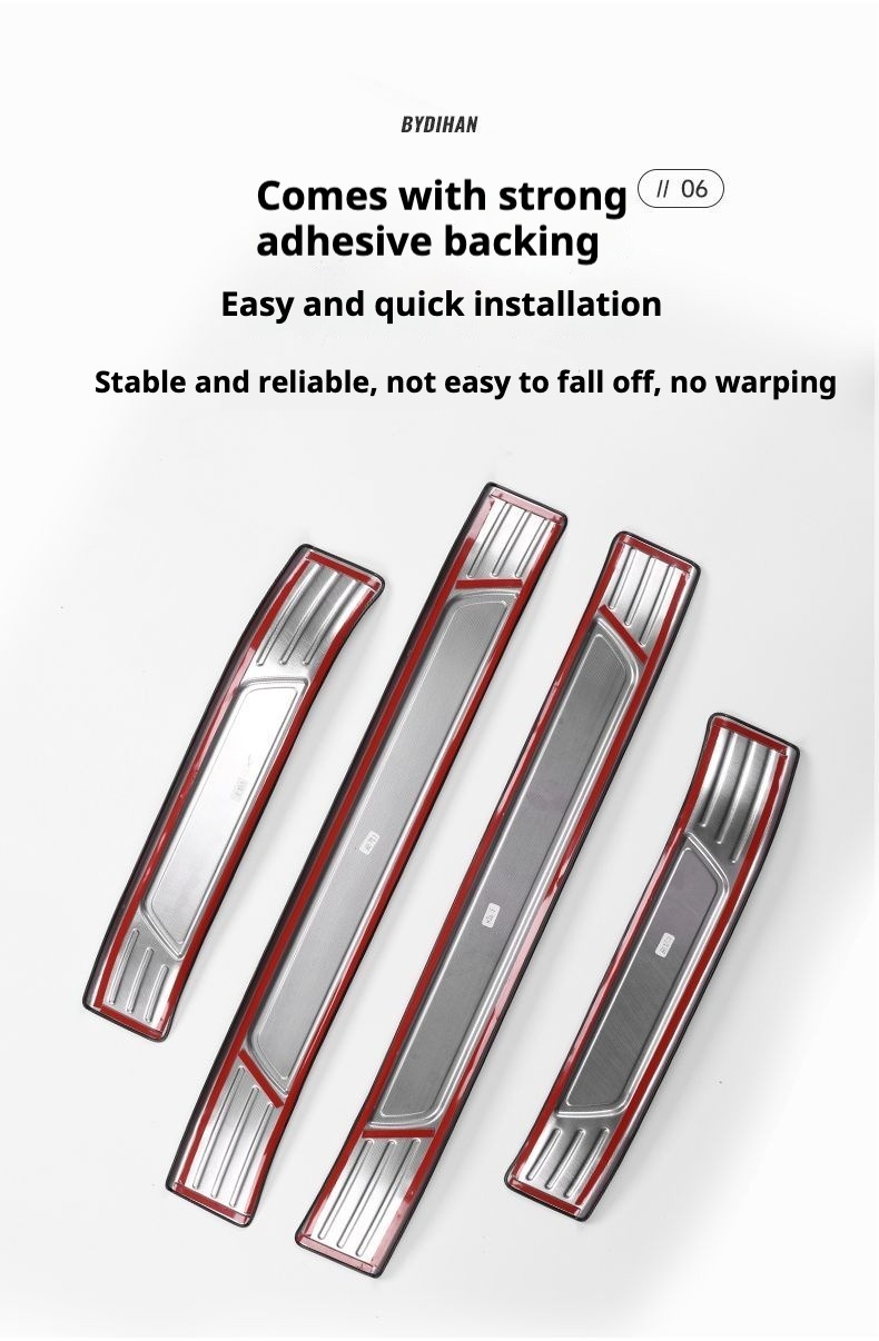 byd atto3 stainless steel Welcome Pedal Sill Scuff Plate Guards ...