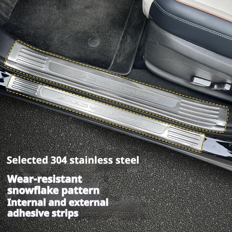 byd atto3 stainless steel Welcome Pedal Sill Scuff Plate Guards ...