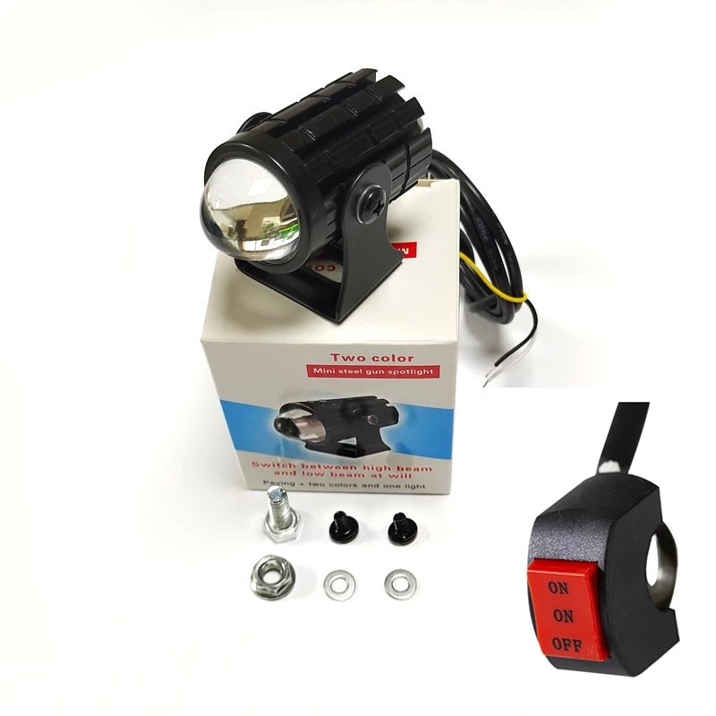 mini driving light motorcycle led motorcycle headlights lights yellow ...