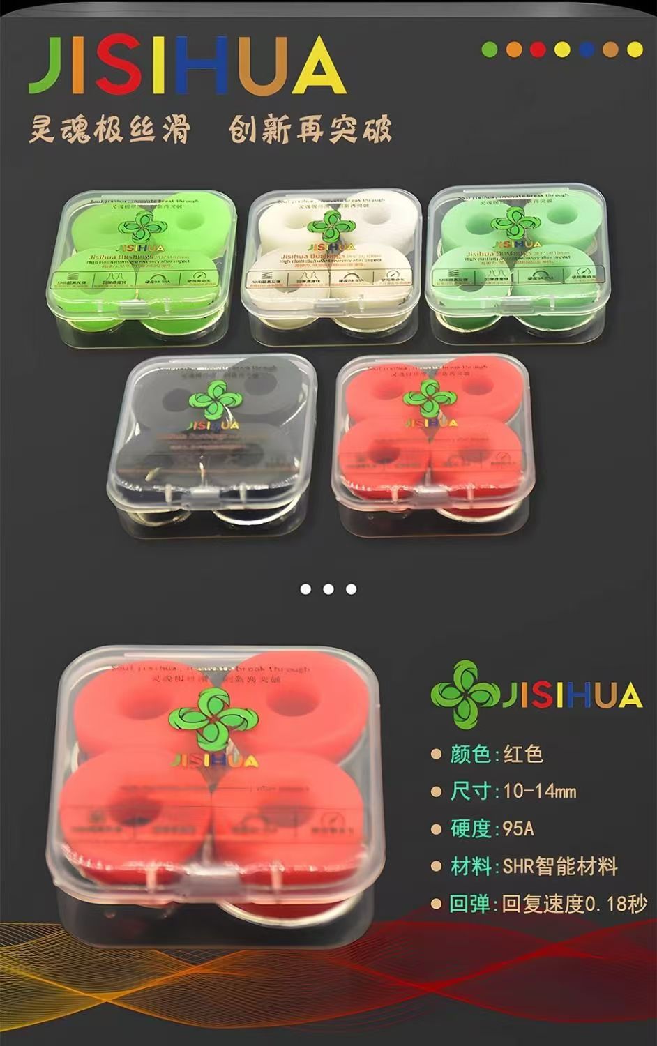 10-14-25mm pro skateboard truck bushing SHR BUSHING 84a 92a 95a for thunder indy dbh truck SEND ...