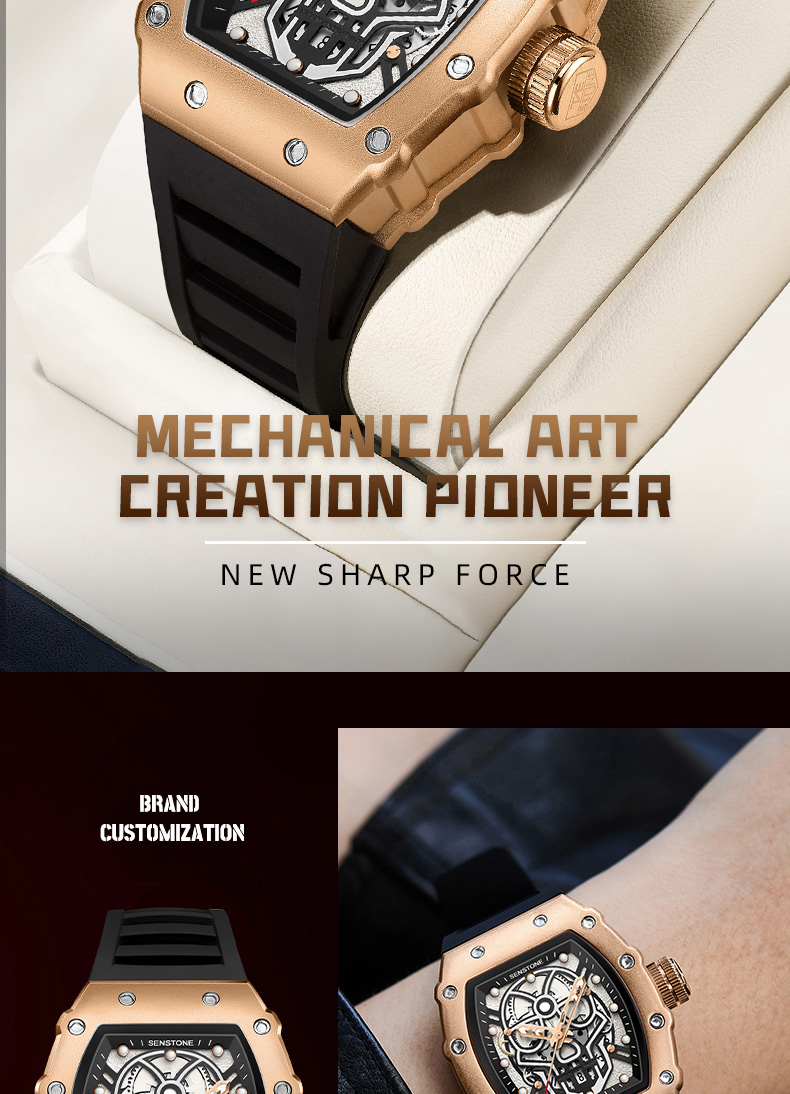 SENSTONE Watch For Men Original Waterproof Stainless Steel Silver/Gold ...